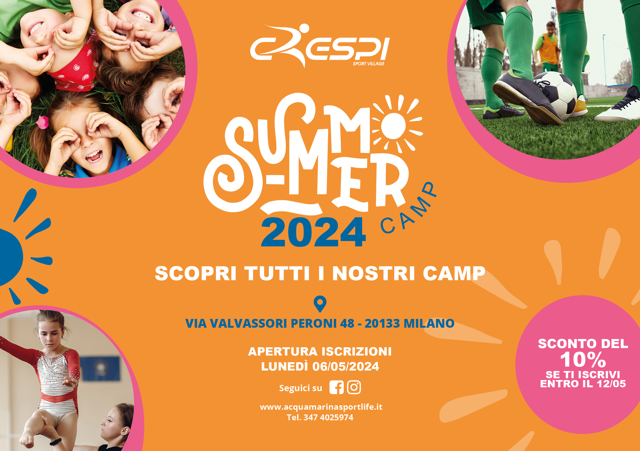 Camp Estivi 2024 – Acquamarina Sport&Life